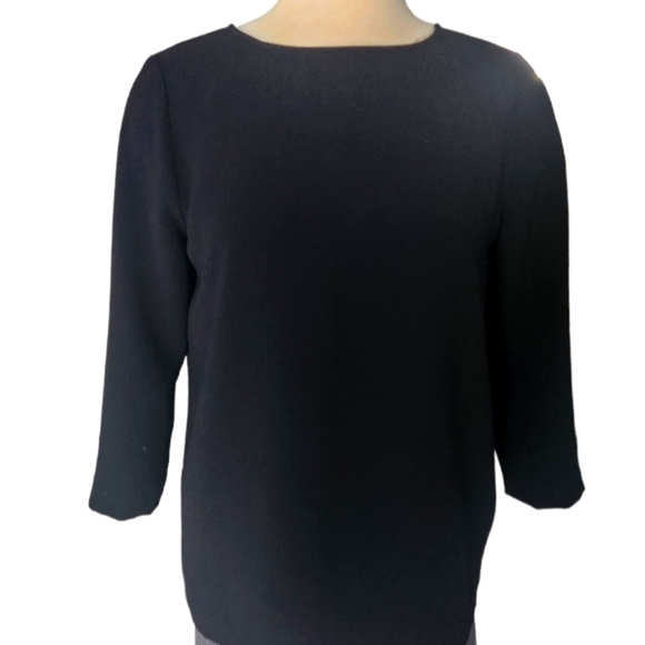 Theory | Tops | Theory Texure Open Back Top 34 Sleeve | Poshmark